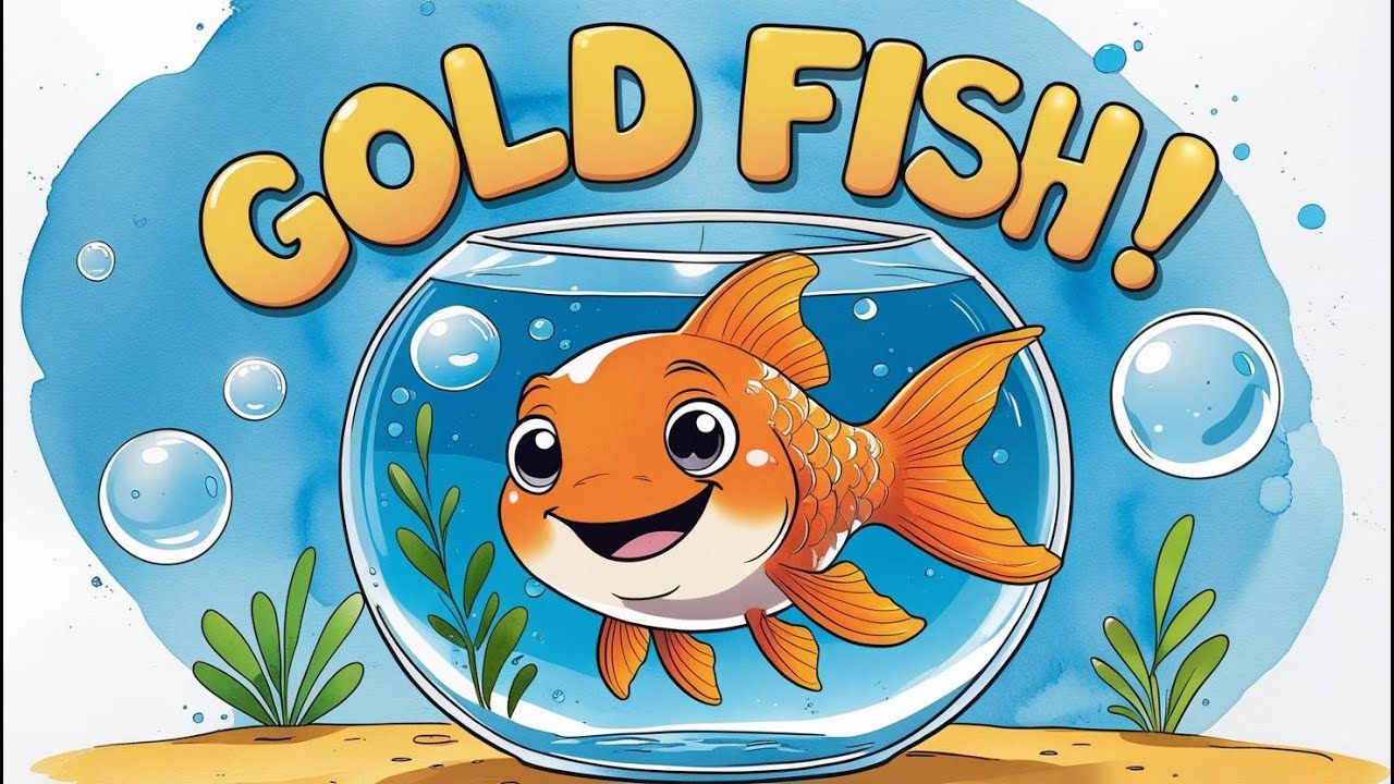 GOLD FISH SONG! 🐠 Fun Kids Rhyme & Actions! | Learn About Pet Fish ...