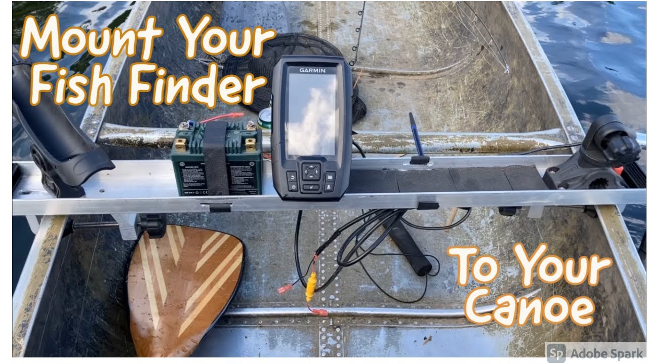 Canoe Depth Finder Mount, Garmin Striker 4 - YouTube