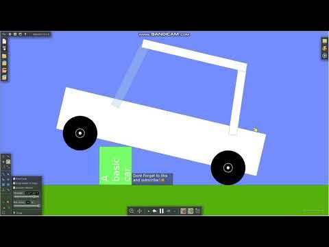 Basic Car In Algodoo (Read Desc) - YouTube