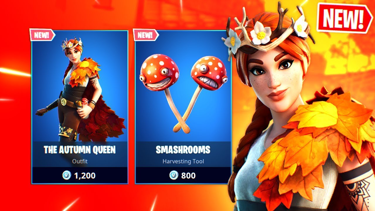 The *NEW* THANKSGIVING SKIN in Fortnite... 🍂 (Autumn Queen Gameplay ...