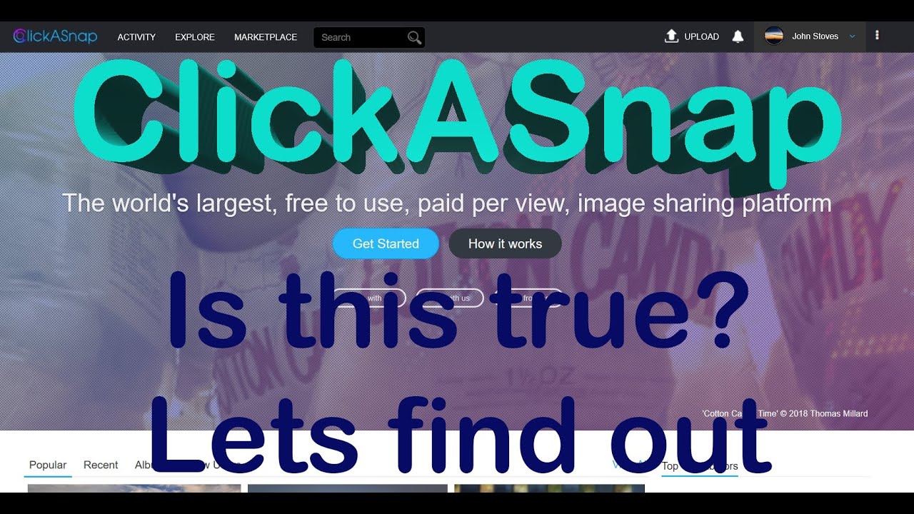 ClickASnap - #4 Making money from photographs - YouTube