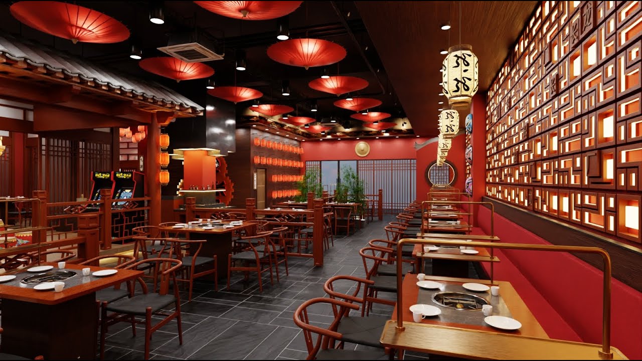 Ancient style hot pot restaurant-Mixed case version - YouTube