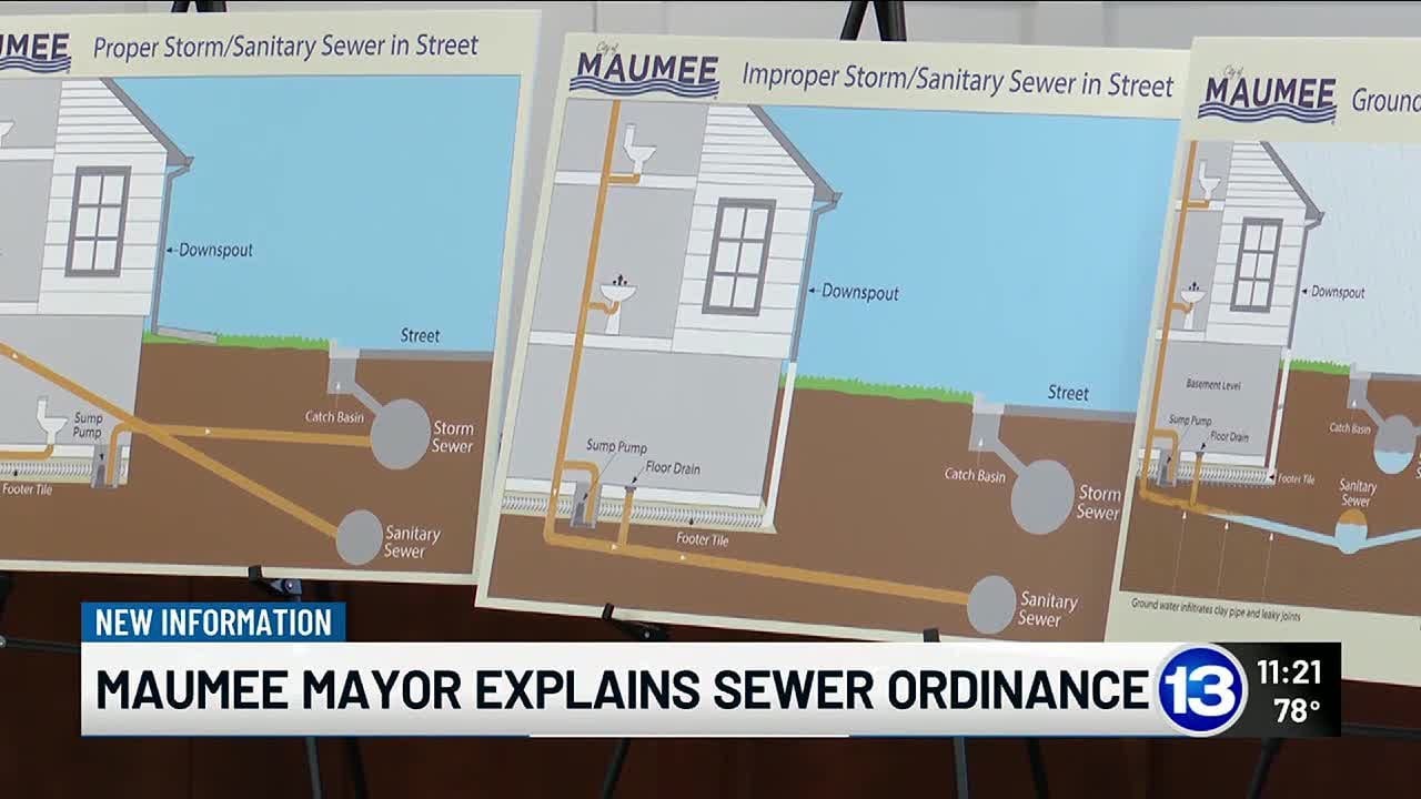 Maumee mayor explains sewer ordinance - YouTube