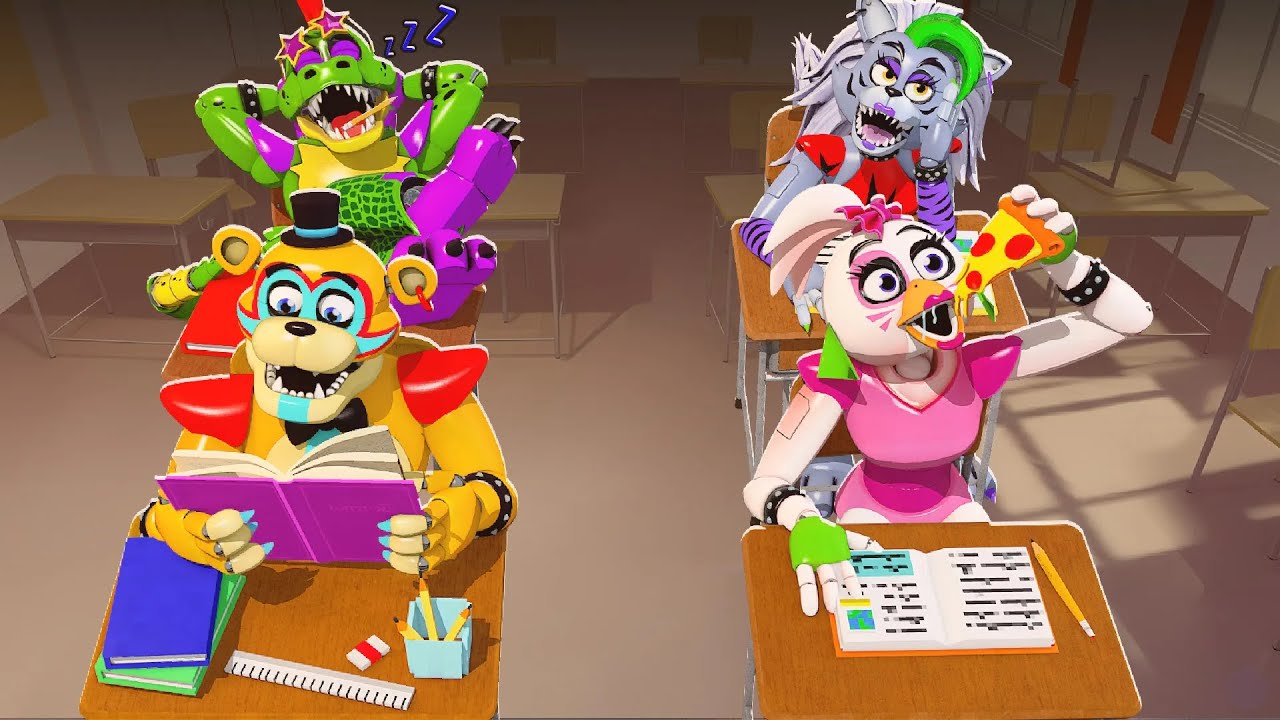 ALL FNAF Animatronics GO BACK TO SCHOOL! Animation Reaction - YouTube