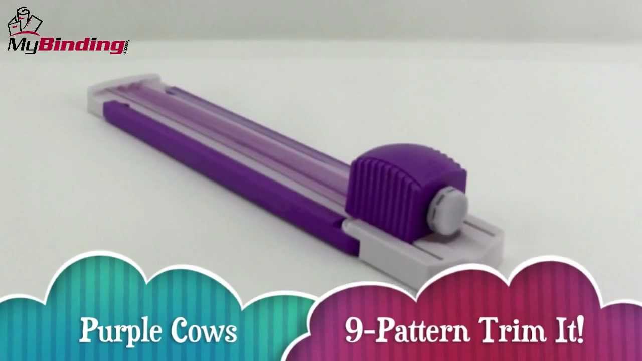 Purple Cows 9-Pattern Trim It Personal Trimmer Demo - YouTube