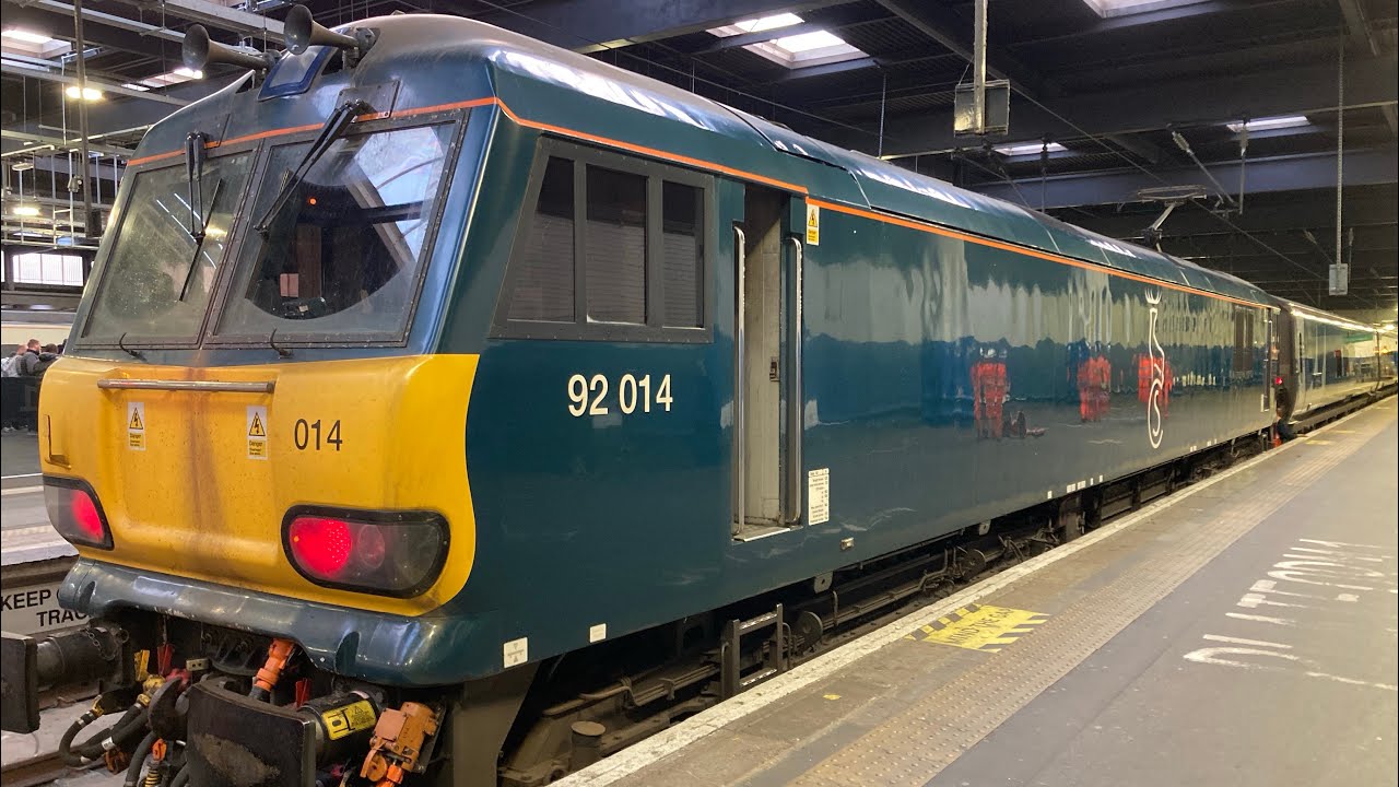 92014/92018 Working 5S95 Wembley Intercity Depot-London Euston - YouTube
