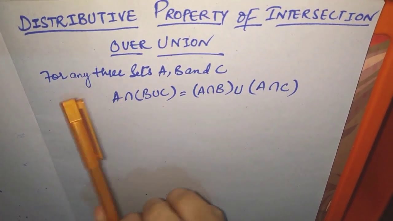 Distributive property of intersection over union - YouTube