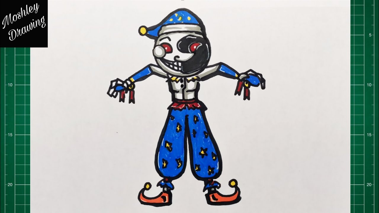 How to Draw Moondrop from Five Nights at Freddy's - YouTube