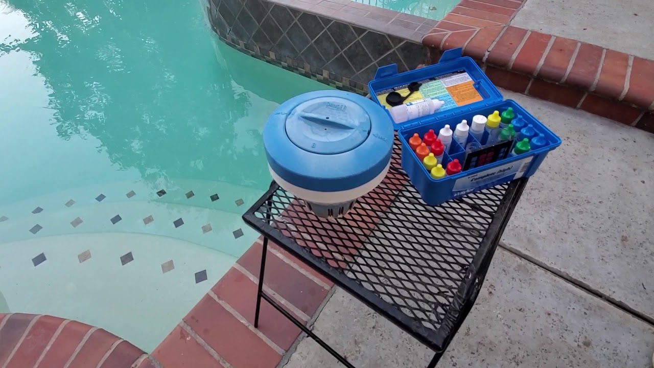Should I remove the blue chlorine tablet floater from my pool? - YouTube