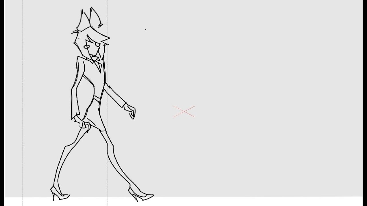 Alastor In Heels Hazbin Hotel Walk Animation Youtube