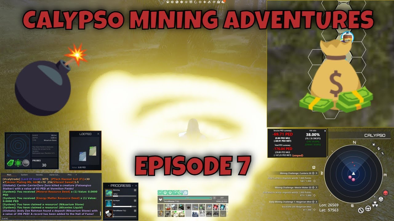 CALYPSO ADVENTURES | EP 7 Mining💥💣 | #entropiauniverse #twitch - YouTube