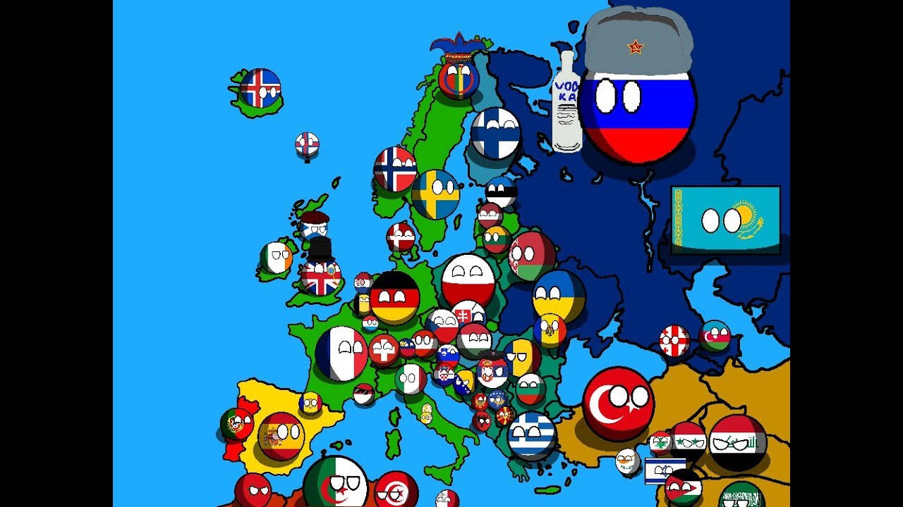 Countryballs Map Of Europe - Speed Art - YouTube