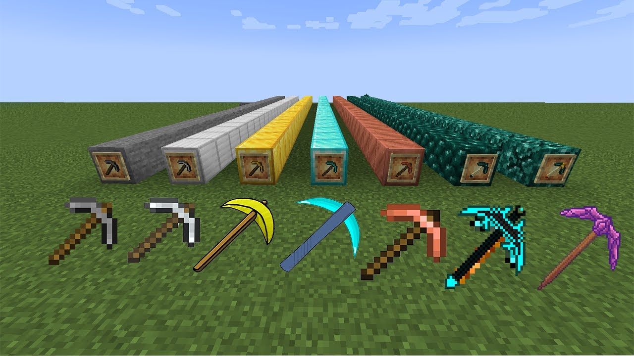 which pickaxe is faster in minecraft part 2 - YouTube