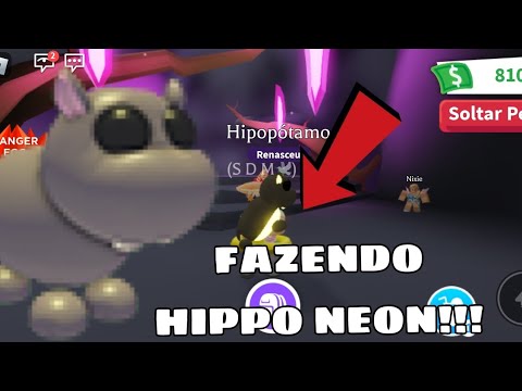 🦛-FAZENDO HIPPO NEON NO ADOPT ME-🇧🇷 - YouTube