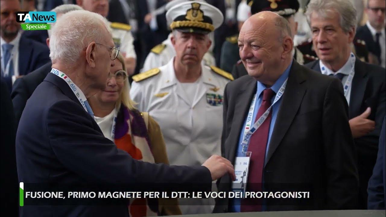 Fusione, primo magnete per il DTT: le voci dei protagonisti - YouTube