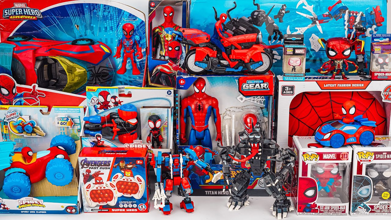 Spider-Man Toy Collection Unboxing Review| Spidey and His Amazing ...