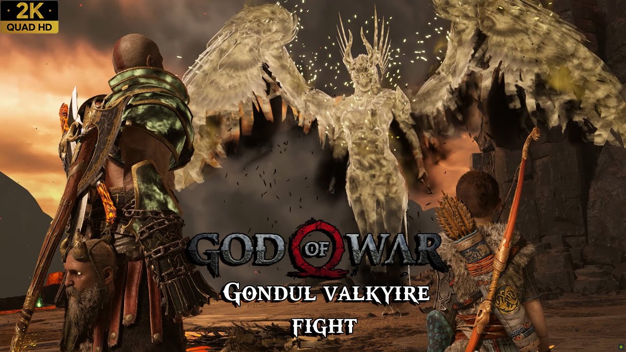 God Of War | PC - GONDUL VALKYRIE Fight - YouTube