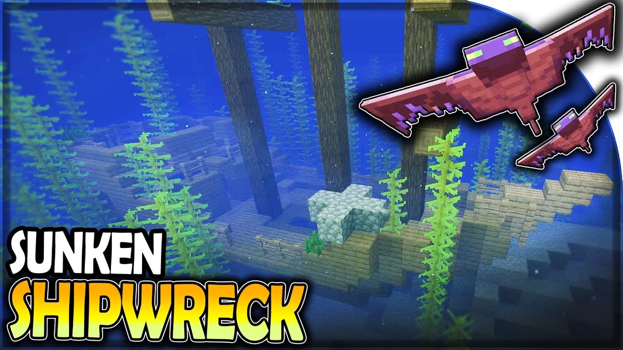 SUNKEN SHIP WRECK + PHANTOM AMBUSH (Rare Loot) - Minecraft Survival ...