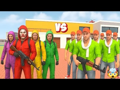 Red Criminal Gang VS Jack Gang Fight 💥🤯 in Indian Theft Auto Simulator ...