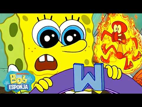 Bob Esponja | ¡1 hora de personajes GIGANTES! | Bob Esponja en Español