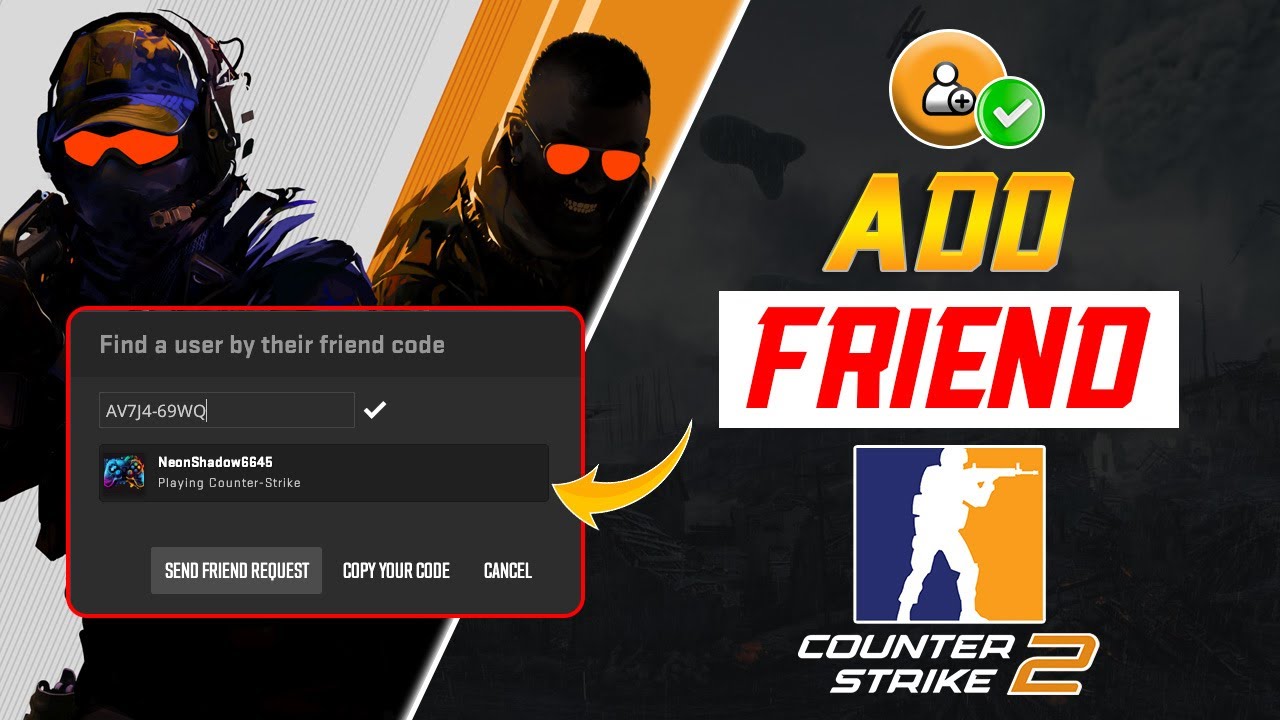 How to Add Friends in CS2 on Windows PC | Invite Friends on Counter ...
