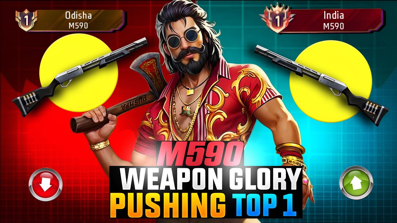 NEW M590 WEAPON GLORY PUSHING TOP 1 INDIA 🇮🇳 - YouTube