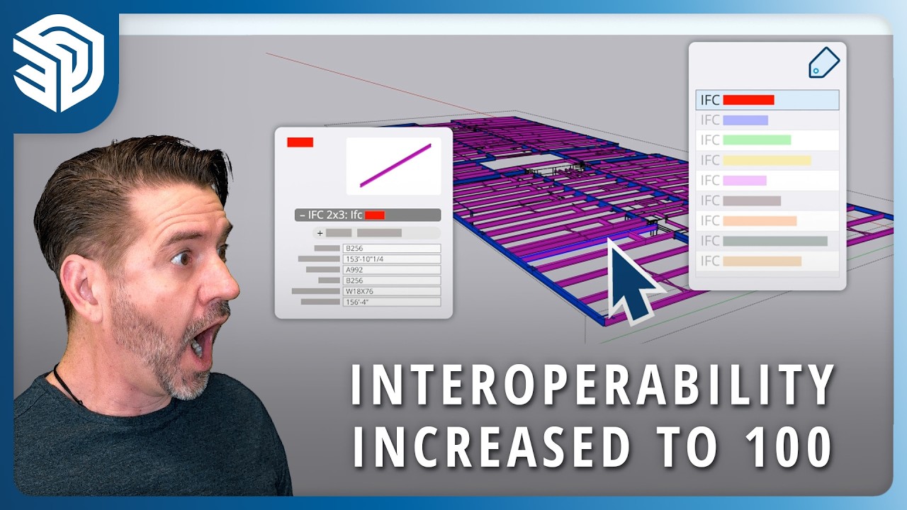 NEW Optimized Model Data Import/Export in SketchUp 2025 (IFC & cloud reference) - YouTube
