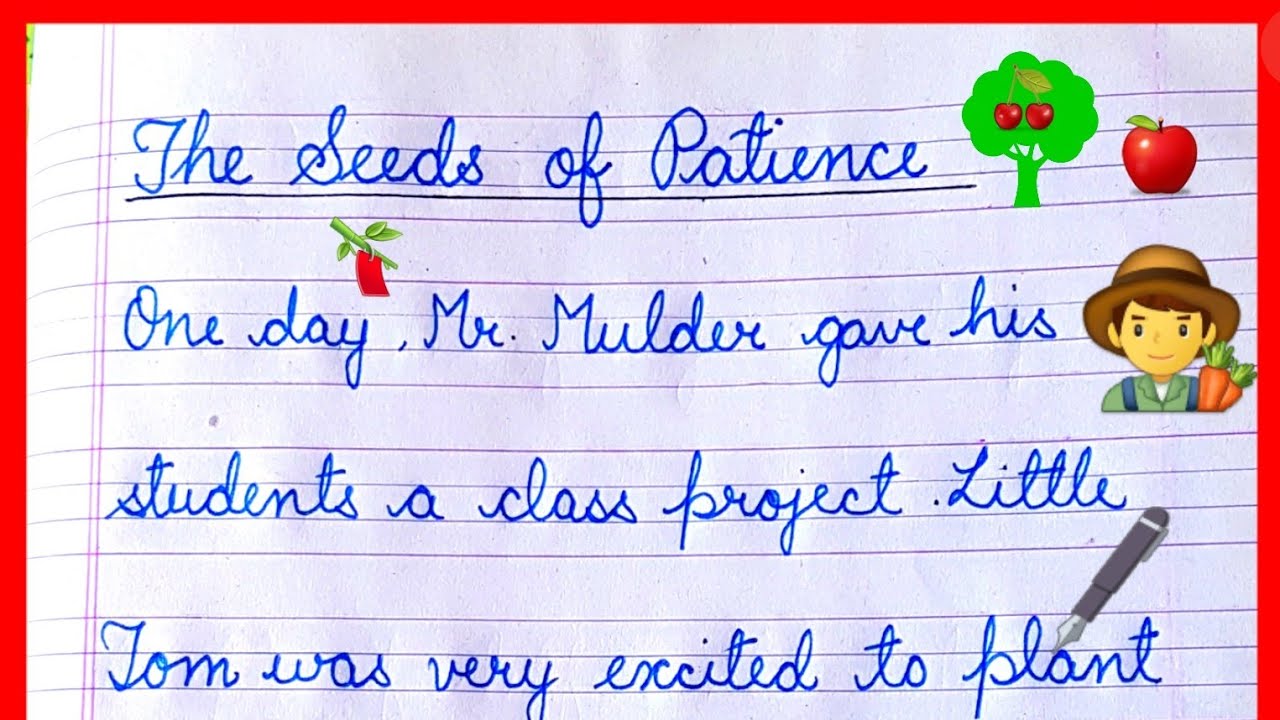 The seeds of Patience |Story writing | Moral Story | Moral Tales ...