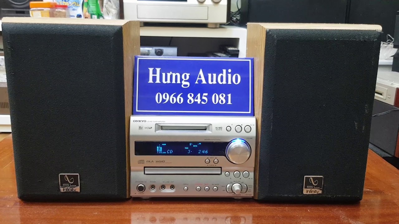 Test dàn Onkyo Fr N9X + Đôi loa bookself Mỹ Infinity SL10 - YouTube