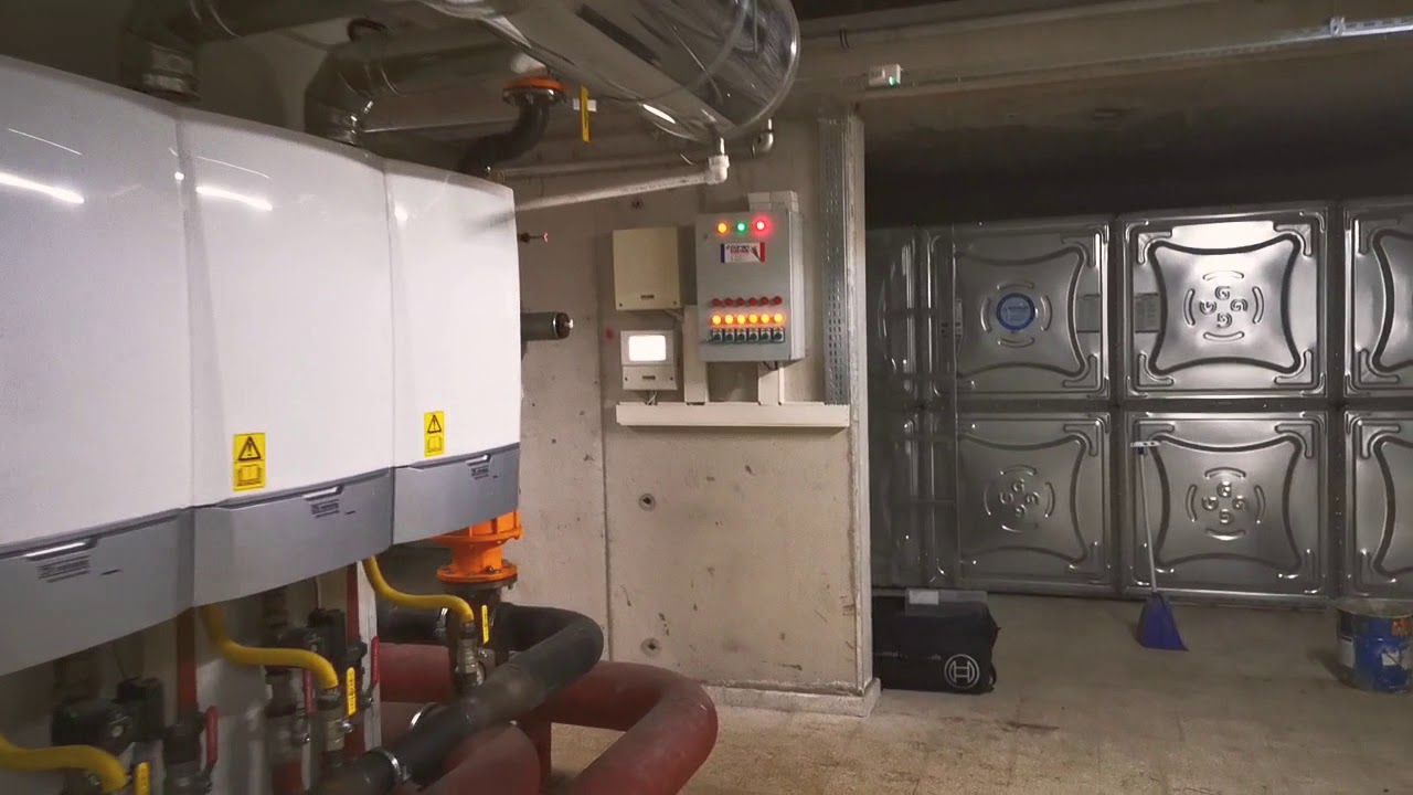 Remeha Quinta pro 115 kw duvar tipi yoğuşmalı kazan - YouTube