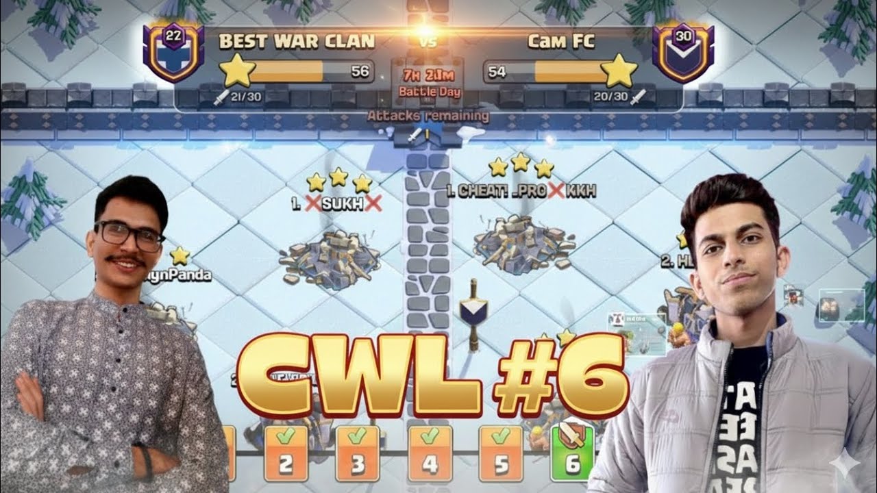 RANK DECIDING WAR😱🔥 CWL#6 @sumit007yt || CLASH OF CLANS || # ...