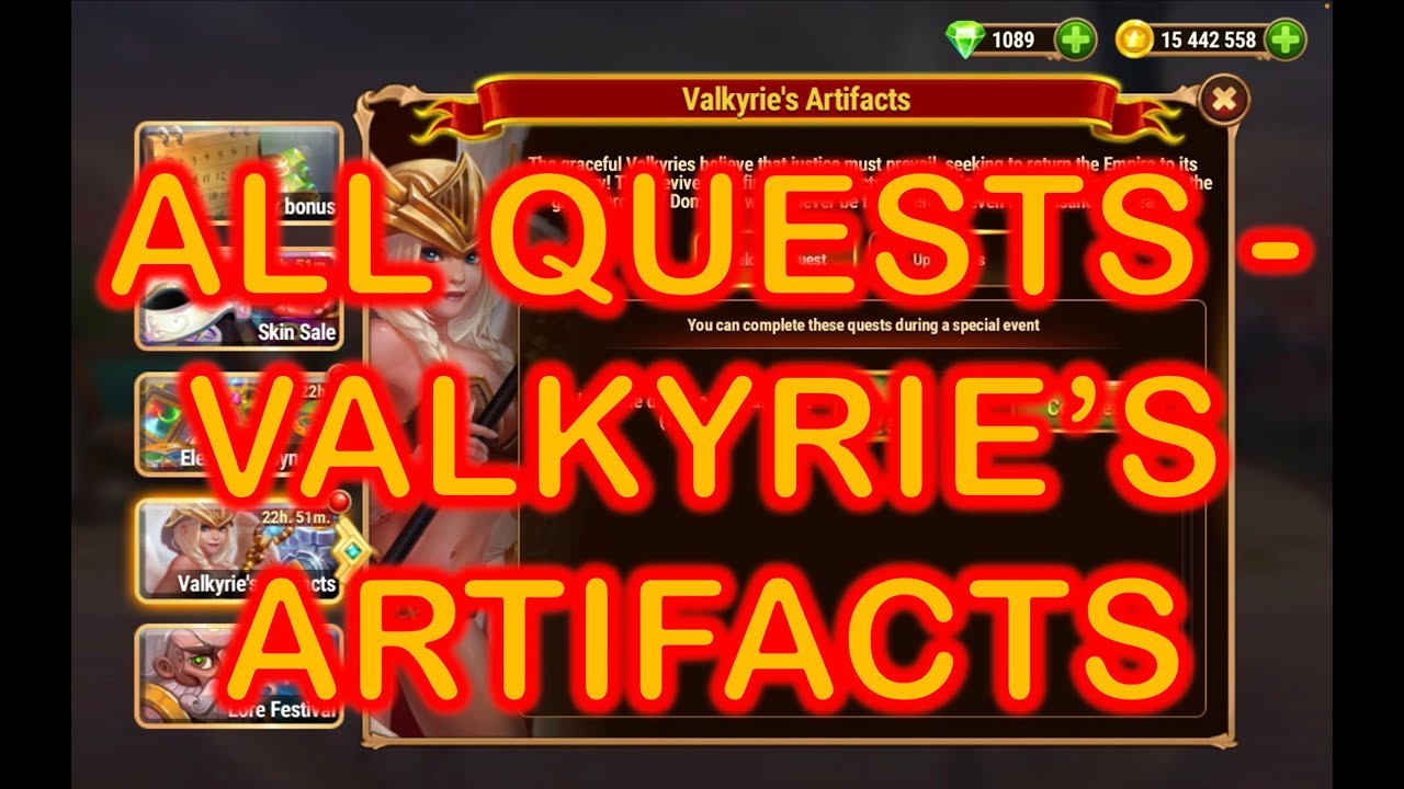 Hero Wars Valkyrie's Artifacts - YouTube