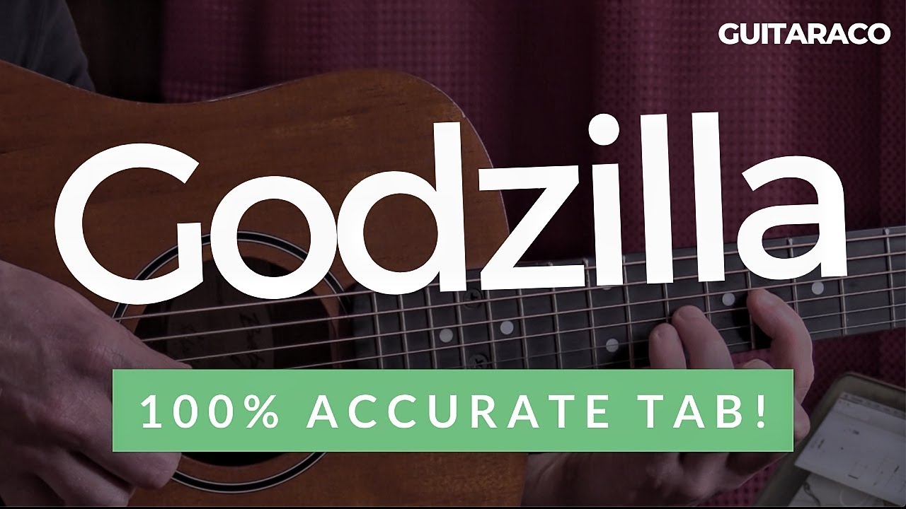 Eminem Godzilla (ft Juice Wrld) Guitar Lesson | TAB ON SCREEN - YouTube