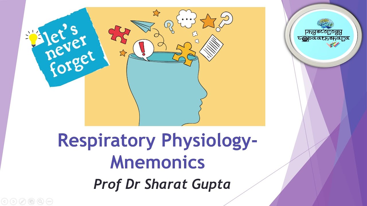 Respiratory Physiology Mnemonics - YouTube