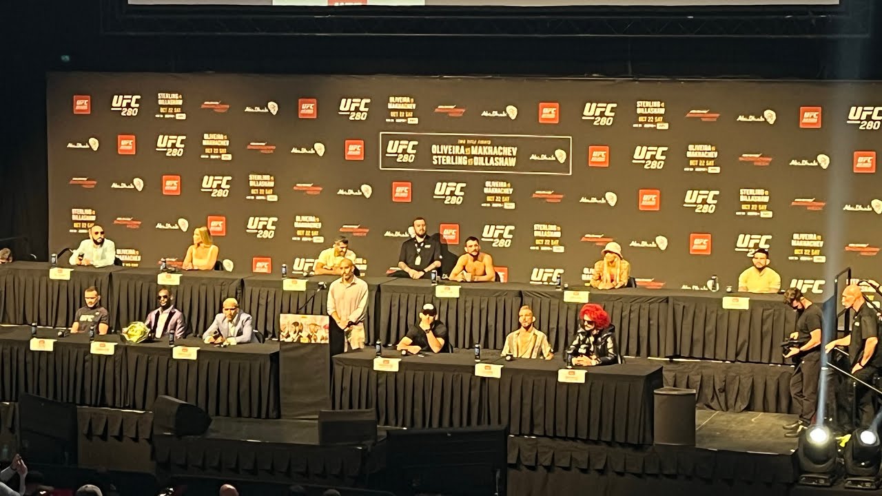 UFC 280 Press Conference Athletes’ Introduction - YouTube