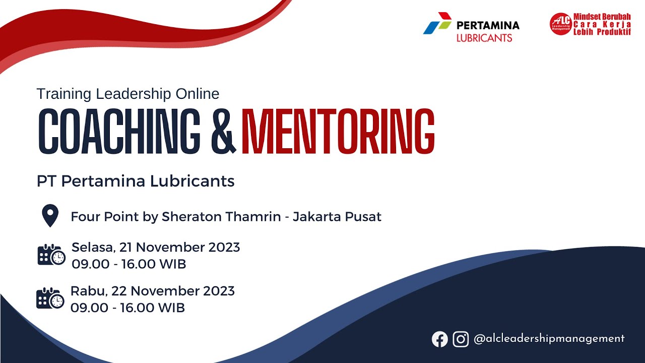 Training Coaching and Mentoring PT Pertamina Lubricants - YouTube