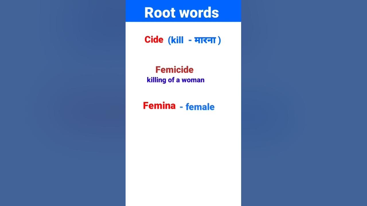 some important root words for all competitive exams #rootword #shorts #viral #viralvideo #ssc # ...