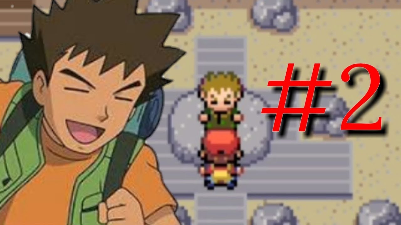 Let's play Pokemon fire red part 2 ( gym leader brock ) - YouTube