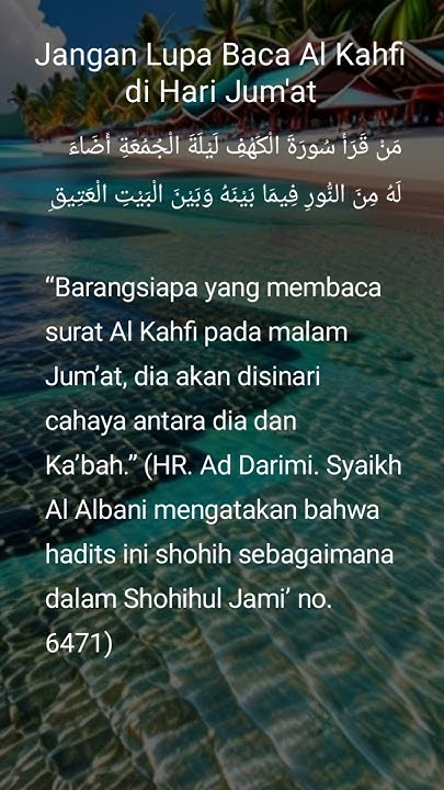 Jangan Lupa Baca Surat Al Kahfi Di Hari Jumat Ini Keutamaannya