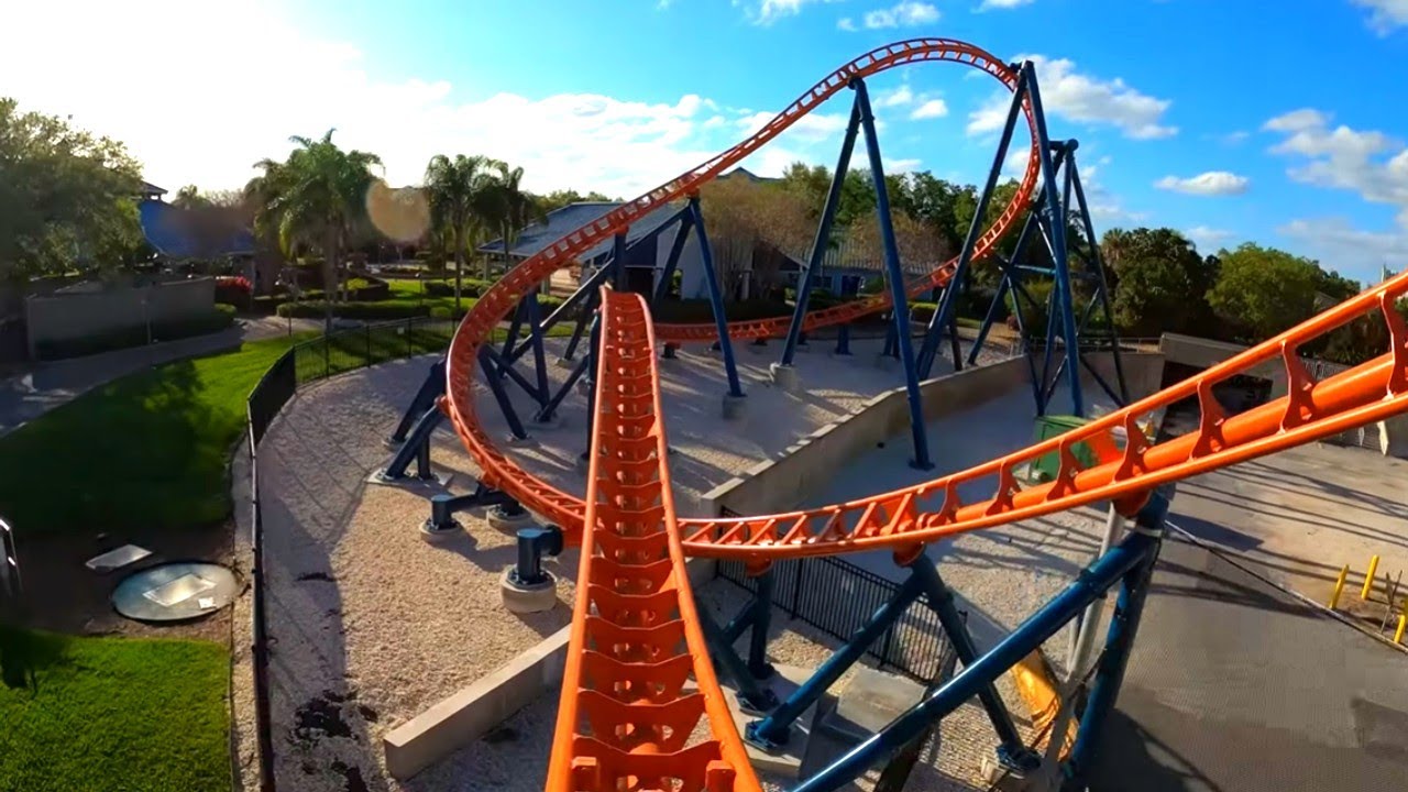 Ice Breaker 4K On Ride POV - Sea World Orlando - YouTube