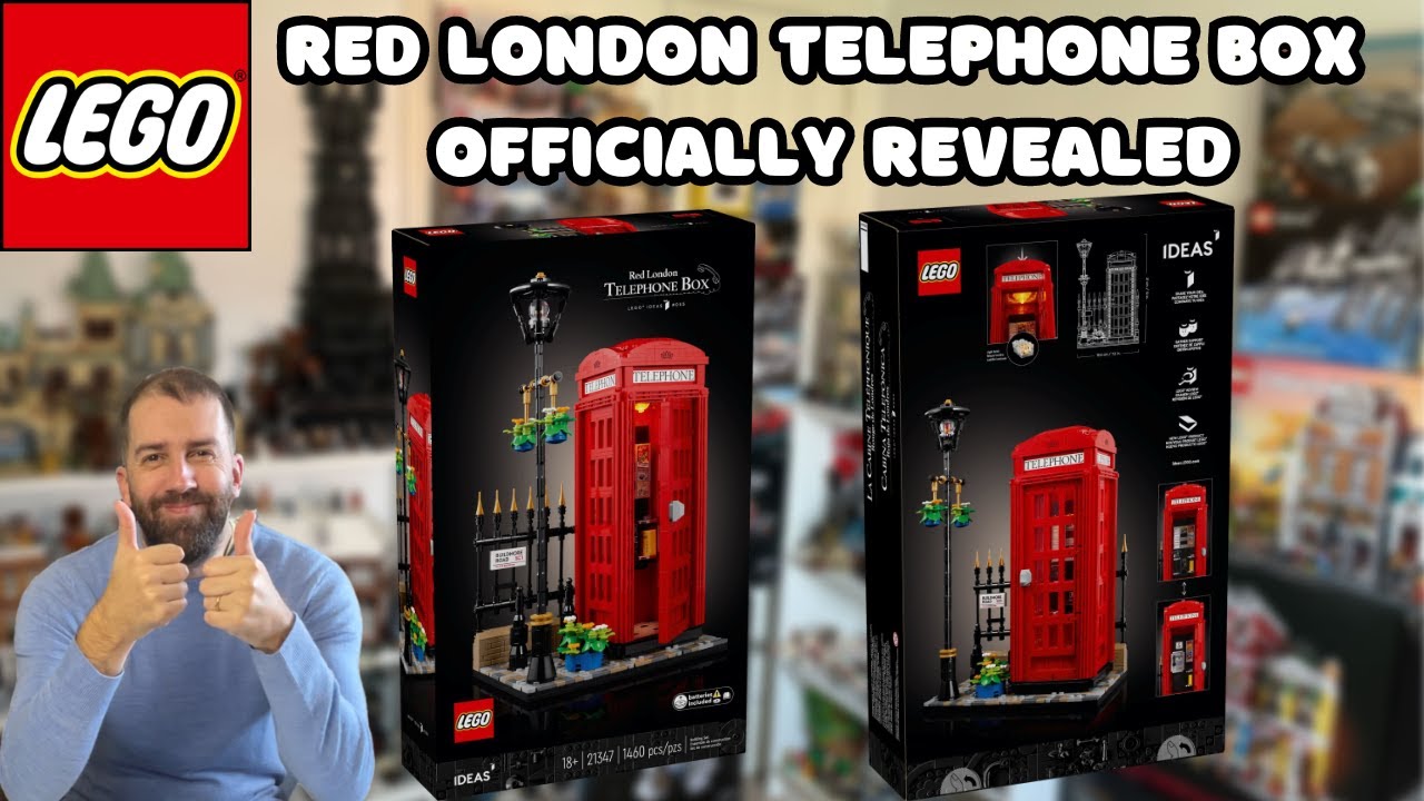 LEGO Ideas Red London Telephone Box 21347 Officially Revealed - YouTube