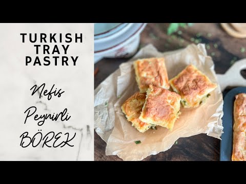 TURKISH TRAY PASTRY with mineral water |MADEN SULU TEPSİ BÖREĞİ | PEYNİRLİ SU BÖREĞİ GİBİ