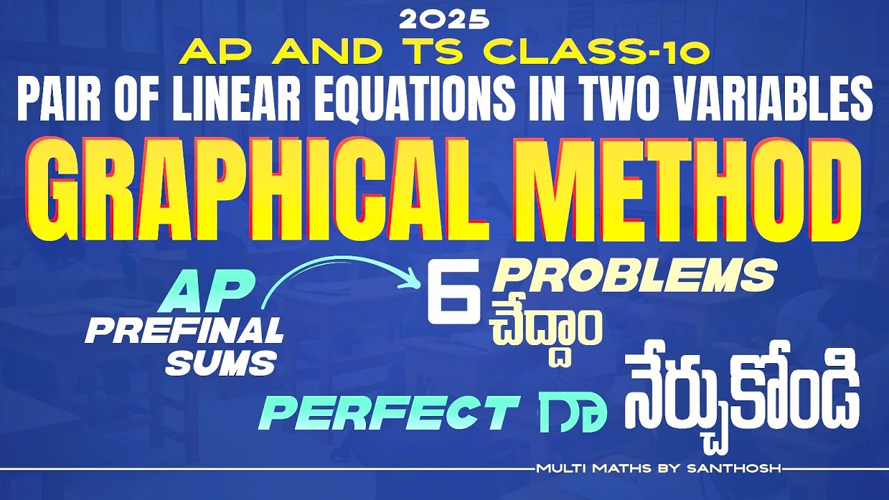 pair of linear equations in two variables class10|graphical method to ...