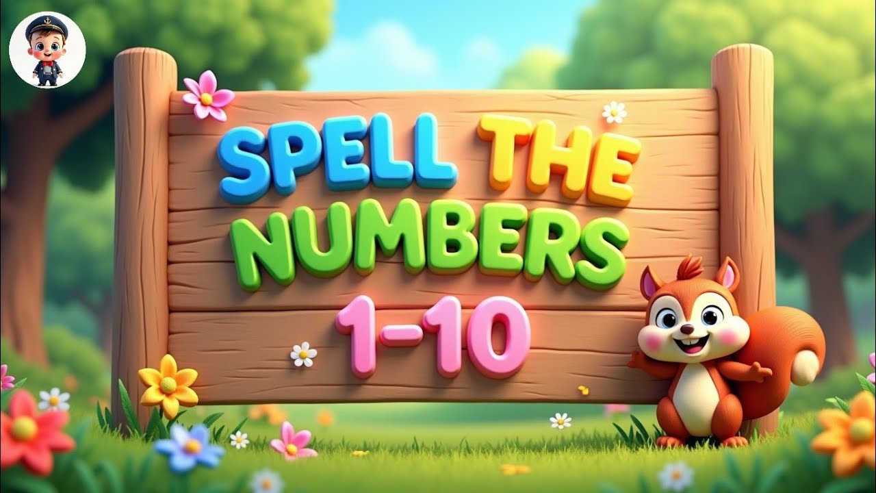 Number Names 1 to 10 Spelling Song | Learn to Spell Numbers for Kids ...