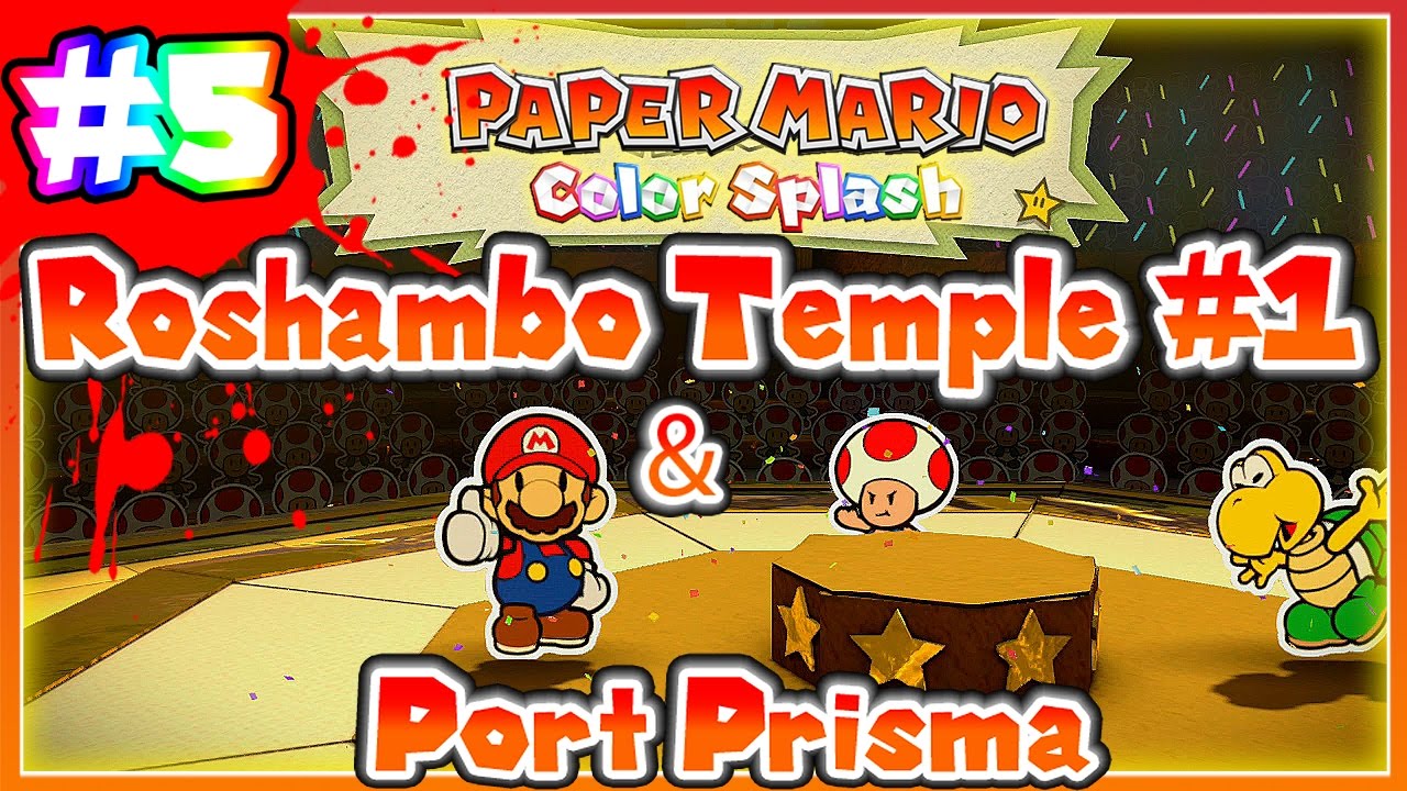 ABM PaperMario Color Splash *Roshambo Temple #1 & Port Prisma ...