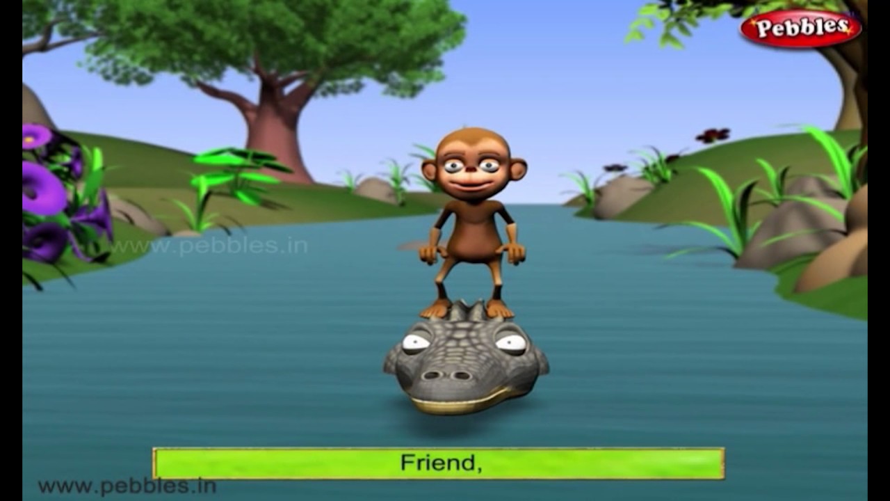 Monkeys Heart | Jataka Tales in English | Moral Stories For Children in ...