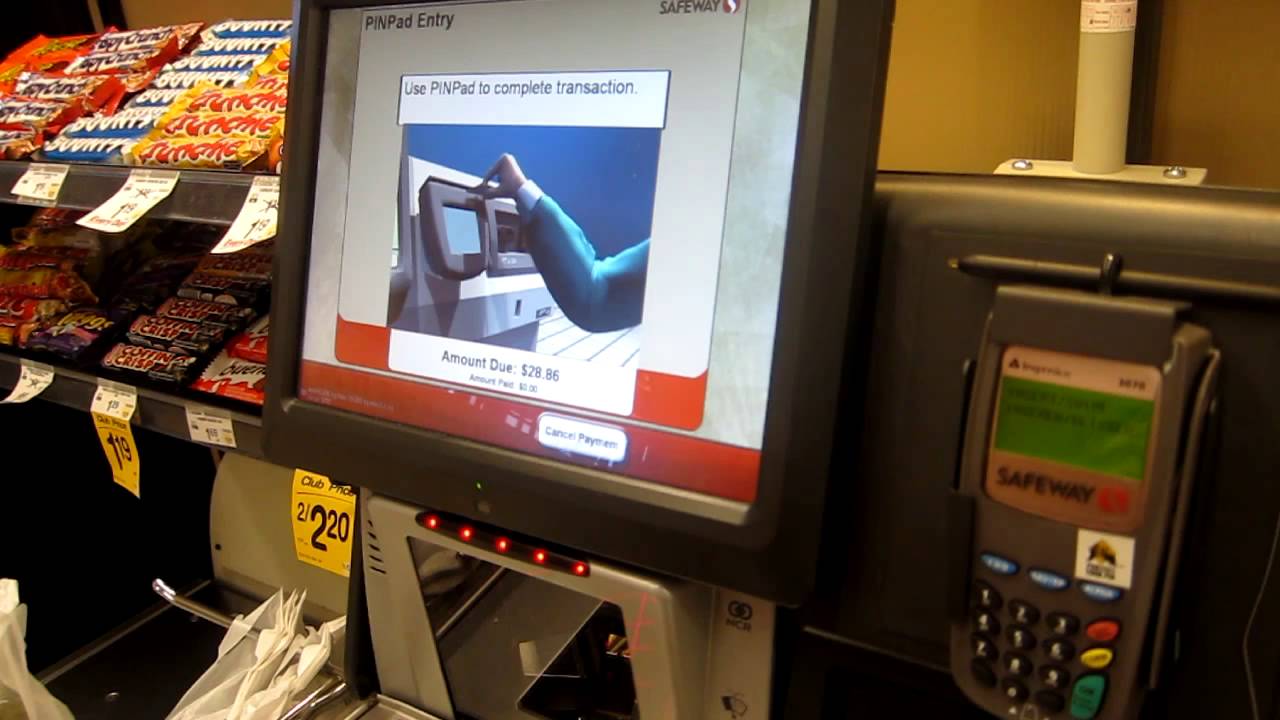 Hi tech checking out at safeway nov 13 2012 - YouTube