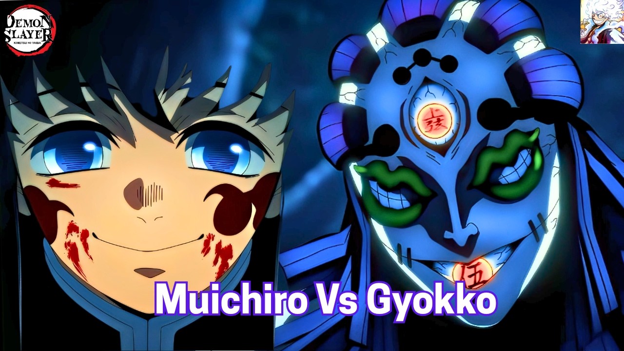 Muichiro Vs Gyokko Mist Hashira Upper Moon 5 Demon Slayer 8383