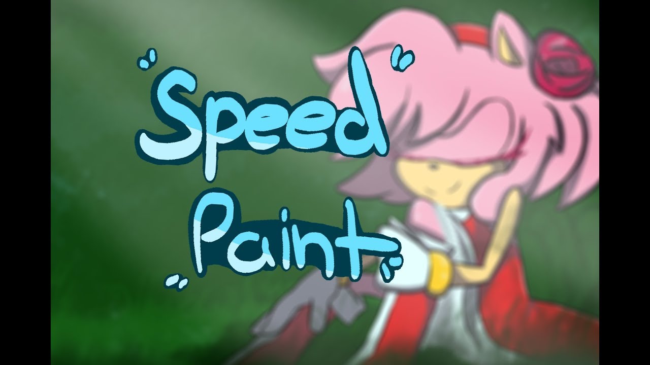 【Krita】 Amy Rose SPEEDPAINT - YouTube