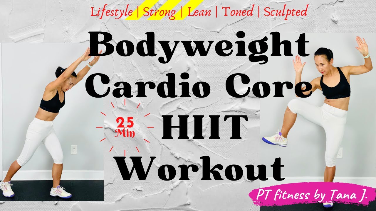 A Quick Bodyweight (No Equipment) Cardio Core HIIT Workout at Home ...